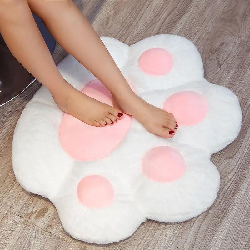 70*60cm Kawaii Cat Paw Plush Toys Cute Soft Stuffed Floor Cushion Chai ...